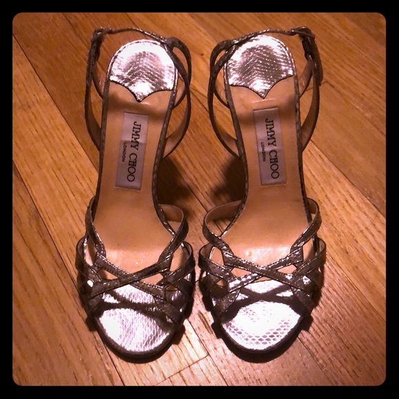 Jimmy Choo | Shoes | Jimmy Choo Silver Heels | Poshmark